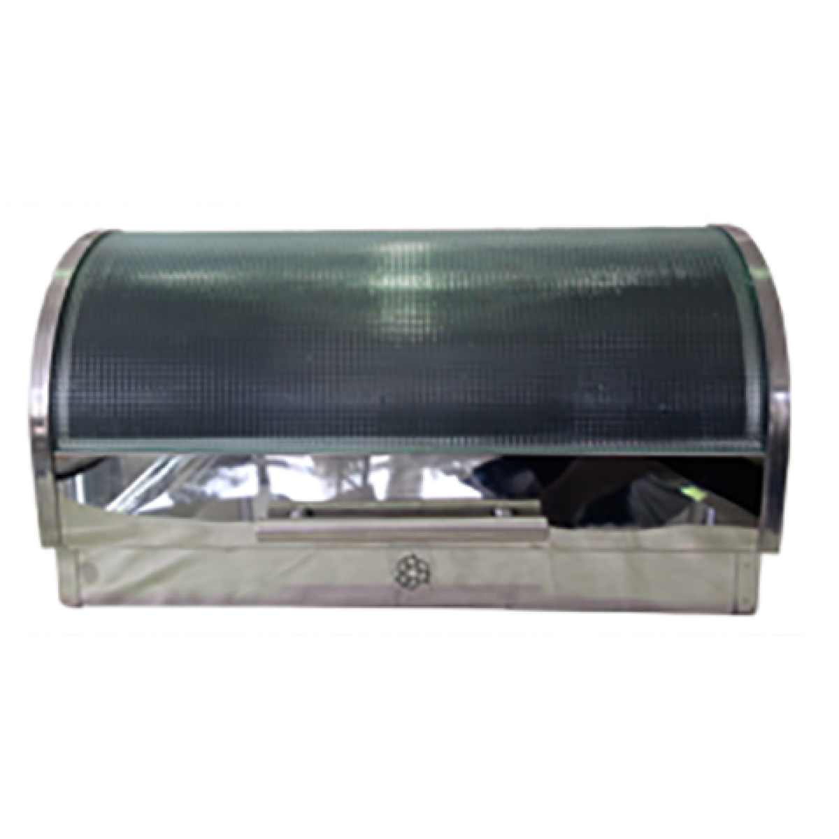 Totally Glass Top Stainless Steel Bread Bin - Pihas Technologies